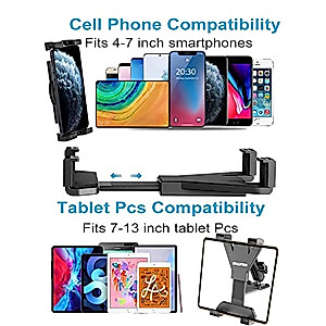 OHLPRO Heavy Duty Drill Base Tablet Holder Car Mount Dashboard for iPad/iPad Mini Samsung Galaxy (All 7" - 11.5") Tablets, ipad Mount for Desks,Cars, Great for Wall, Truck, Commercial Vehicles Dash