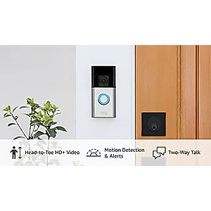All-new Ring Battery Doorbell Plus | Head-to-Toe HD+ Video, motion detection & alerts, and Two-Way Talk (2023 release)