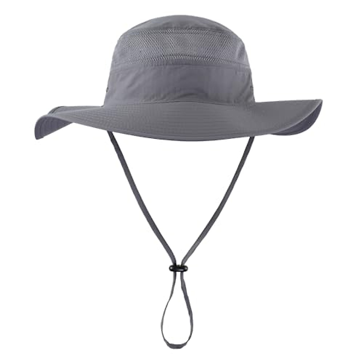 Home Prefer UPF 50+ Men's Sun Hat Wide Brim Bucket Hat UV Sun Protection Hat for Mens Fishing Hat Womens Beach Safari Hat for Garden Golf (Dark Gray)