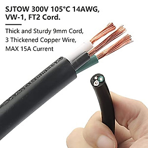 Unidanho Heating Element Replacement for Masterbuilt with Adjustable Thermostat Cord Controller, 1500 Watt Heating Element Replacement Part Compatible with Masterbuilt Smokers & Turkey Fryers