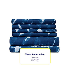 King Size Bed Sheets - 6 Piece 1500 Supreme Collection Fine Brushed Microfiber Deep Pocket King Sheet Set Bedding - 2 Extra Pillow Cases, Great Value, King, Monroe