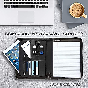 Samsill Bulk Pack of 5 Refill Pads for 70821 Professional Portfolio with Zippered Closure, Junior Size, 7 Inch x 10 Inch (5 Pack)