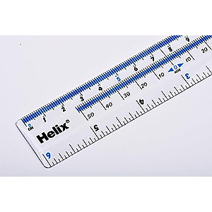 Helix Shatter-Resistant Ruler 6 Inch / 15cm (10011)