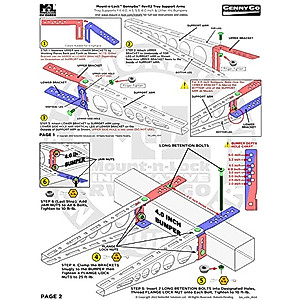 Mount-n-Lock GennyGo RevX2 RV Bumper-Mounted Generator & Cargo Carrier Tray Kit (Steel)