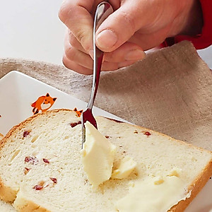 Butter Knife, McoMce Durable Stainless Steel Spreader Knife, Professional Cheese Spreaders, Convenient Butter Knives, Butter Knife Spreader Set of 4 for Breakfast, Butter, Cheese and Condiments