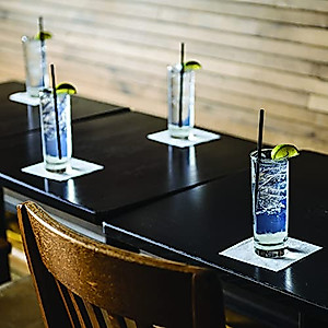 Crystalware, Beverage Paper Napkins, 1 Ply Cocktail Napkin, Bulk Package, White (1000-Napkins)