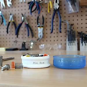 humangear GoTubb | Hard Container | Easy Open | Food-Safe Material, Clear/Green/Blue, Medium