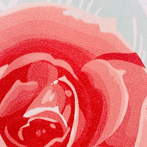 Yifasy Shelf Liner Pink Rose Self-Adhesive Drawer Paper Furniture Sticker Wall Decor Flowers 118x17.7 Inch