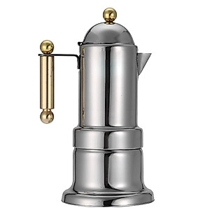 Haofy Moka Pot, Coffee Maker 200mL Stainless Steel Espresso Makers Stovetop Coffee Maker Coffee Brewing Tool with Safety Valve