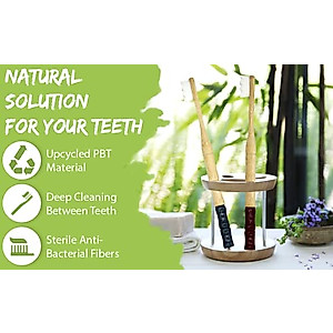 Soft Bristle Toothbrush Bamboo Toothbrushes - 10000 Bristle Toothbrush PACK OF 4 Ultra Soft Bristles Bamboo Tooth Brush | Gum Recession Nano Bristle Brushes Bulk Micro Wooden ToothBrushes for Adults