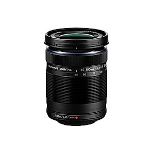 OM SYSTEM OLYMPUS M.Zuiko Digital 40-150mm F4.0-5.6 R Black For Micro Four Thirds System Camera, 3.75x Zoom Lens, Portable Design