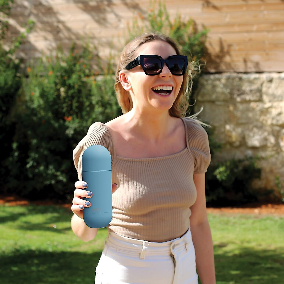 asobu Orb Bottle Blue Insulated Travel Bottle, 420 ml