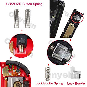 Onyehn 27 in 1 Joystick Analog Thumbstick Replacement Repair Kit for Fix Drift Nintendo Switch/Switch OLED Joy-Con Controller with Metal Latch,Screwdrivers