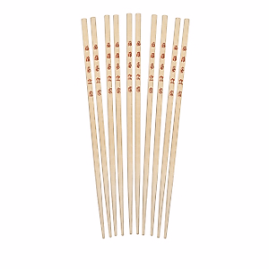 Helen’s Asian Kitchen Chopsticks, 10.5-Inches, 10-Pair, Natural Bamboo