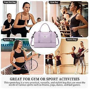 Travel Duffel Bag with Shoes Compartment, Weekender Overnight Bag for Women,Carry on Personal Item