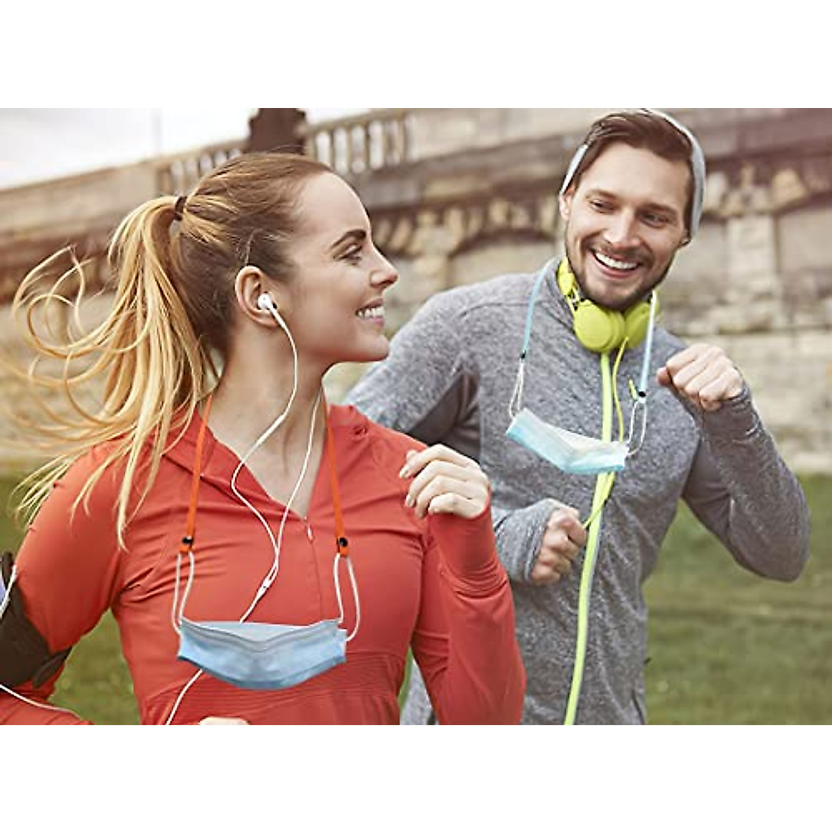 TUOXUAN Face Mask Lanyard for Kids with Snaps Mask Holders Around Neck for Adults Mask Extenders/Ear Savers Protect Neck Strap for Behind Head Fasteners mask Necklace 6 Pack (Multicolor)