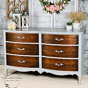 Dixie Belle Silk All-in-One Mineral Paint | Salt Water (16oz) | Off-White All-in-One Water Based Primer + Topcoat | Durable Furniture Paint | Low Reflective Finish