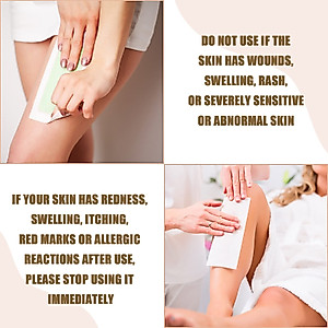 1000 Pcs Wax Strips Non Woven Waxing Strips Hair Removal Wax Strips Skin Body Facial Hair Removal Bikini Wax Strip Paper for Women Men Arms Legs Underarm Hair Eyebrow Armpit (White)