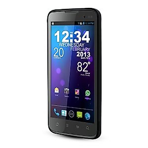 BLU Quattro 4.5 D440 Unlocked GSM Phone with Android 4.0 OS, Quad-Core Processor, 4.5" IPS LCD Touchscreen, 5MP Camera + Secondary VGA Camera, Video, GPS, Wi-Fi, Bluetooth, FM Radio, MP3/MP4 Player, Google Apps and microSD Slot - Black