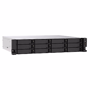 QNAP TS-1273AU-RP 12 Bay High-Performance Rackmount NAS with 2 x 2.5GbE Ports, Redundant PSU