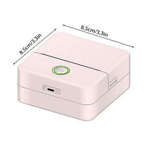 YDuupxe Mini Thermal Printer with BT 4.0 200 DPI Portable Pocket Printer for Photos Labels Notes and Studying Work Home Use Travel (Pink)