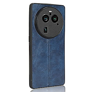 Phone Case for Oppo Find X6 pro 5G, Case for Oppo Find X6 pro 5G Cow-Like PU Leather Style Protector Cover, Non-Slip Shockproof Cover for Oppo Find X6 pro 5G Case