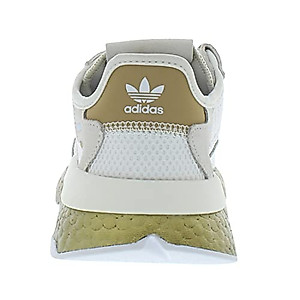 adidas Nite Jogger W Footwear White/Periwinkle/Gold Metallic 8 B (M)