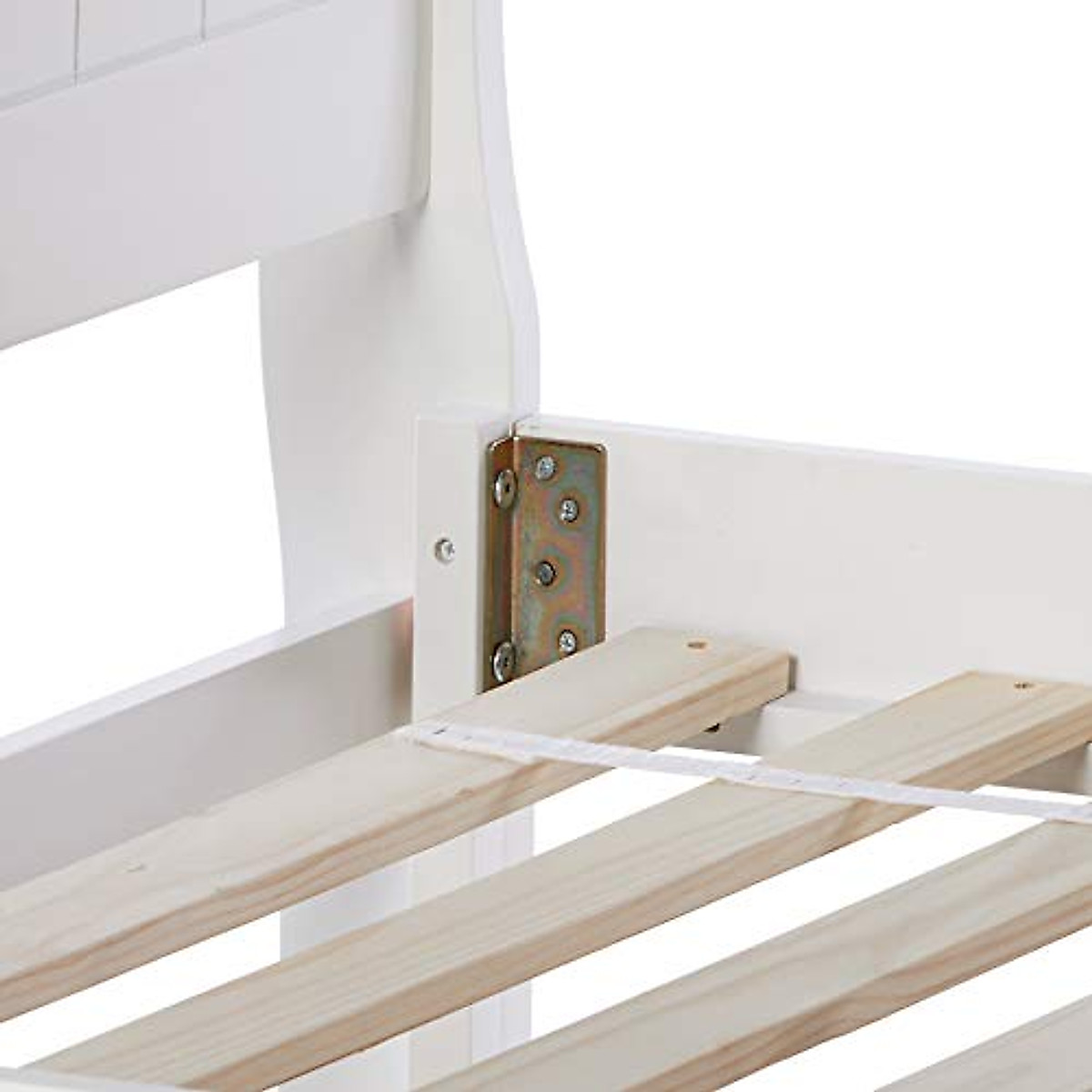 Donco Kids 325-TW_503-W Sleigh Bed withTrundle Bed, Twin/Twin, White