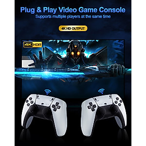 U9 Retro Game Console, Plug and Play Video Games Built-in 12000+ Classic Game 4K Ultra HD Game Stick with 2.4G Wireless Joystick Controller Supports 20+ Emulators…
