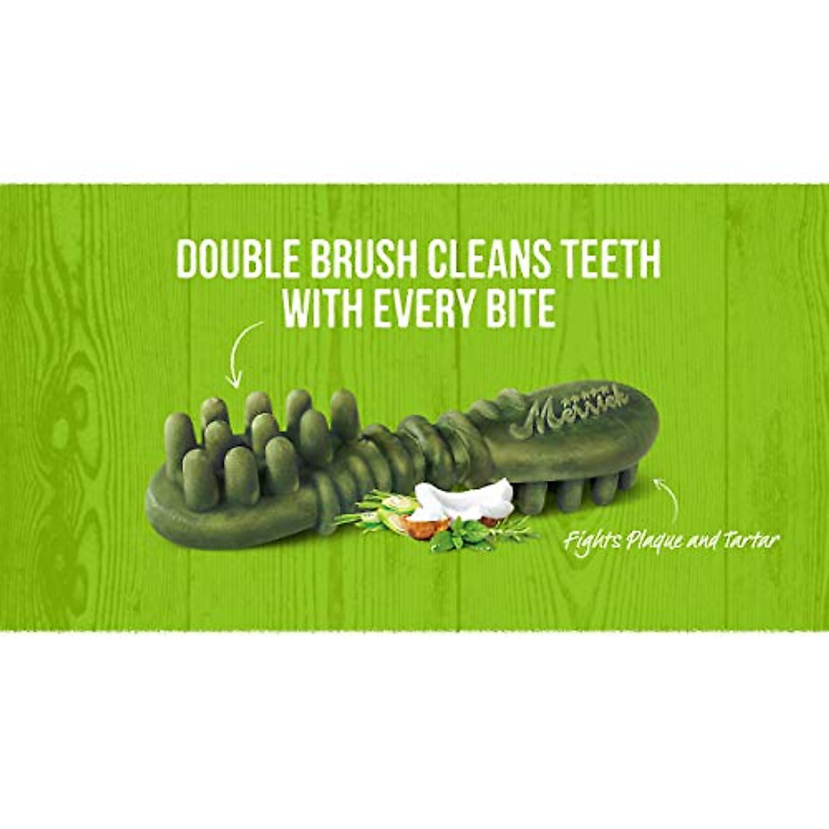 Merrick Fresh Kisses Dog Dental Treats, Coconut Plus Botanical Oils Recipe, Dog Treats for Small Breeds 15-25 Lbs - 23 oz Box with 36 Brushes