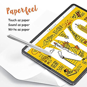 bersem 2-Pack Paperfeel Screen Protector Compatible with iPad Pro 12.9 Inch (2022 & 2021 & 2020 & 2018), iPad Pro 12.9 6th / 5th / 4th / 3rd Generation Matte PET Film for Drawing, Anti-Glare