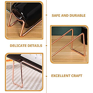Ipetboom 2pcs Wine Stand Wine Bottle Rack Stand Storage Wine Display Rack Stylish Wine Bottle Organizer Desktop Stand Wine Bottle Display Holder Iron Wire Rack 3l