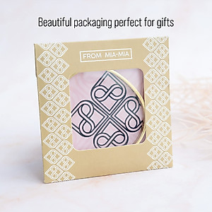 MIA·MIA Personalized Bracelets for Women, Custom Inspirational Engraved Names, Dates & Messages Cuff Bangles