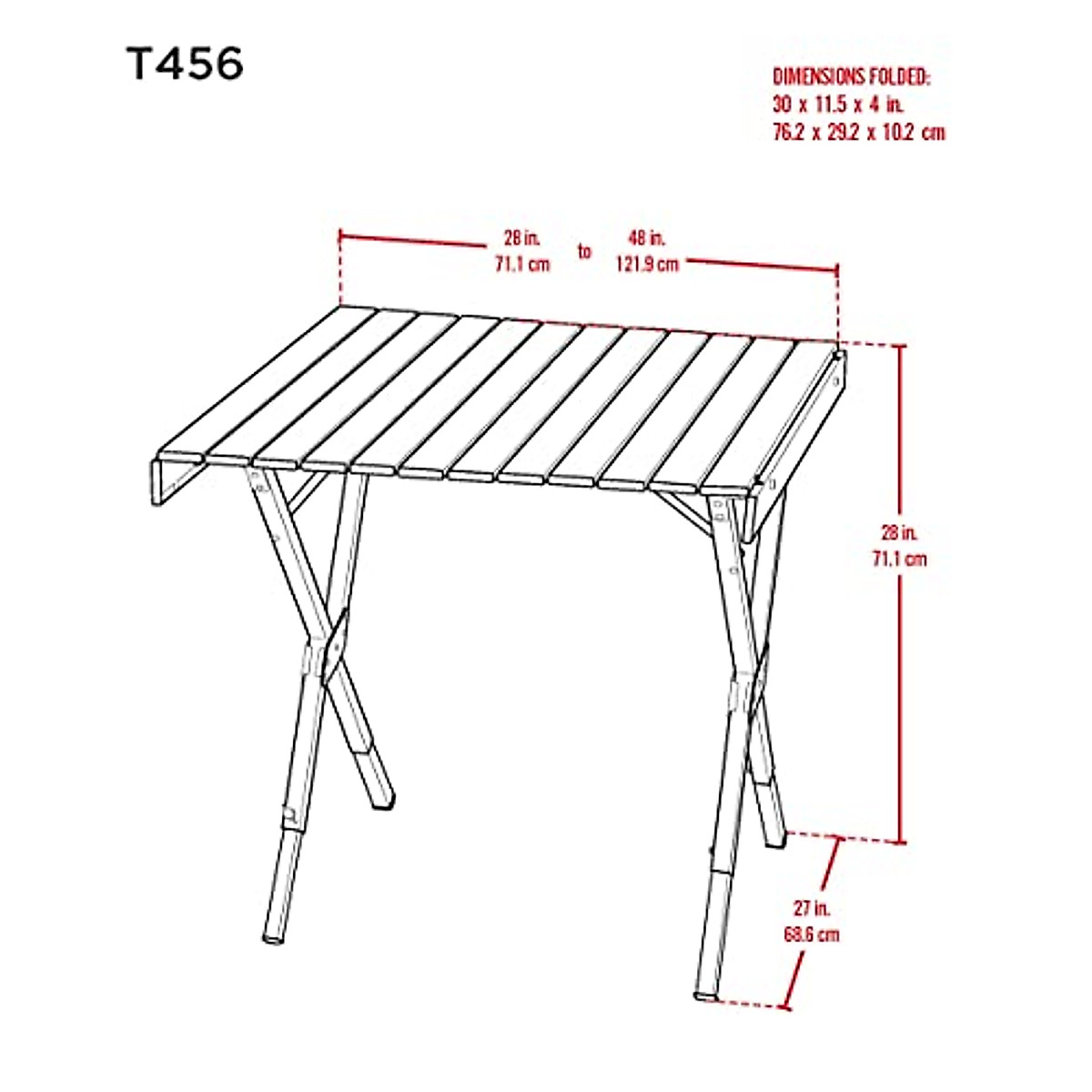 RIO Brands Gear Compact Expandable Outdoor and Camping Aluminum Roll-Top Heat Dissipating Picnic Table, Silver, 2 in 1