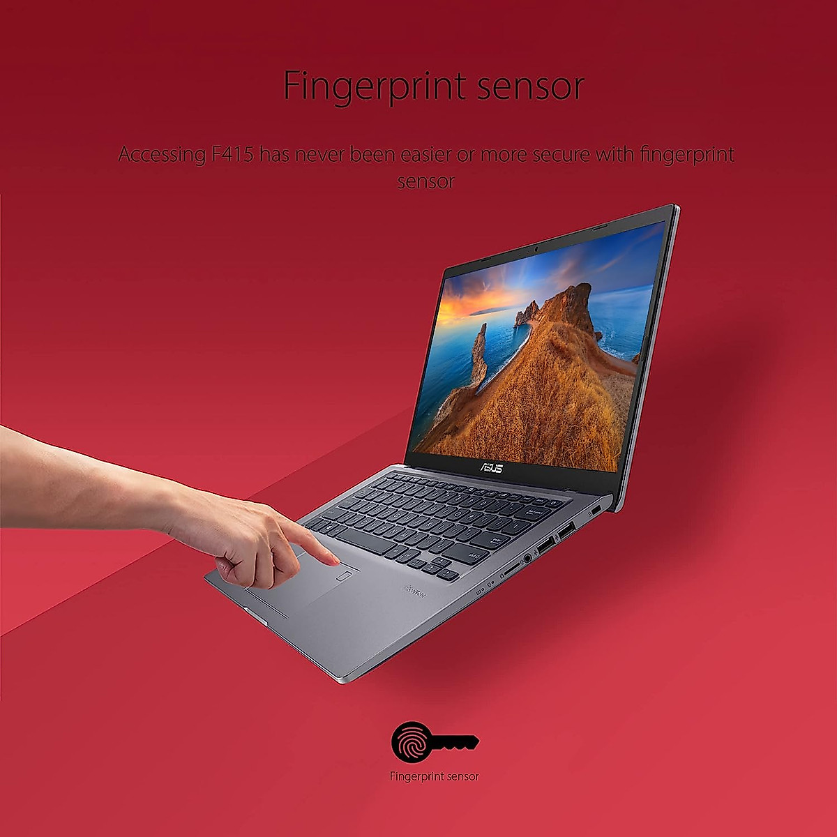 ASUS 14" VivoBook Laptop with Fingerprint Reader & Backlit Keyboard, FHD Display, Intel Core i3-1115G4, 12GB RAM, 512GB SSD, Webcam, HDMI, USB-C, Wi-Fi 5, Windows 11 Home, Grey