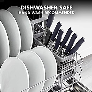 GreenPan Titanium 3-Piece Knife Set, Titanium Coated, Stainless Steel, Eco-friendly, Ergonomic Grip, Slip Resistant, Balanced, Heat Treated, Hand Sharpened, Dishwasher Safe