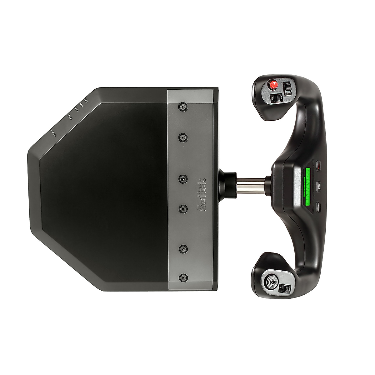 Logitech G PRO Flight Yoke System, Professional Simulation Yoke and Throttle Quadrant, 3 Modes, 75 Programmable Controls, Configurable Throttle Knobs, Steel Shaft, USB, PC - Black