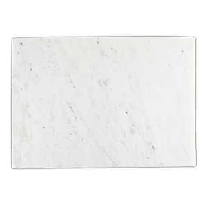 Santa Barbara Design Studio Table Sugar Waterfall Pedestal Cheese Board, 14" x 10", White Marble