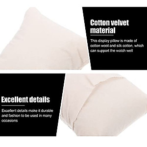 Unomor 6Pcs watch box pillow silk pillowcase monitor stand black throw pillow black tray black pillow covers pillows bracelet pillow case Watch Pillow white silk floss small pillow pu