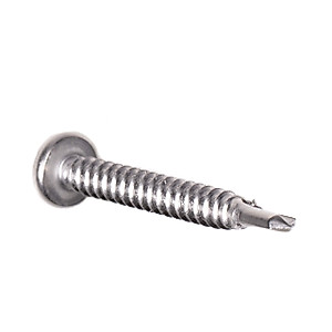 #10 Size, 1 1/2" Length (38mm) - Self Tapping Screw - Self Drilling Screw - 410 Stainless Steel Screws = Exceptional Wear and Very Corrosion Resistant - Phillips Pan Head - 100pcs