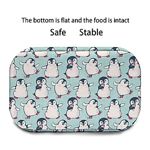 Cute Penguin Lunch Bag for Women Men, Portable Insulated Lunch Box, Lunch Tote Bag for Work Outdoor