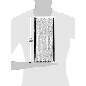 Whirlpool 6802A Microwave Grease Filter, 1 Count (Pack of 1), Grey