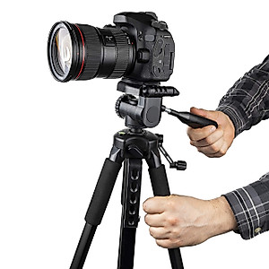 Ultimaxx’s Professional Dynamic Tripod Bundle Includes: 75” Tripod, 72” Monopod, 12” Gripster and Pistol Grip for Canon, Nikon, Sony, Samsung, Olympus, Panasonic, Pentax, and All Digital Cameras