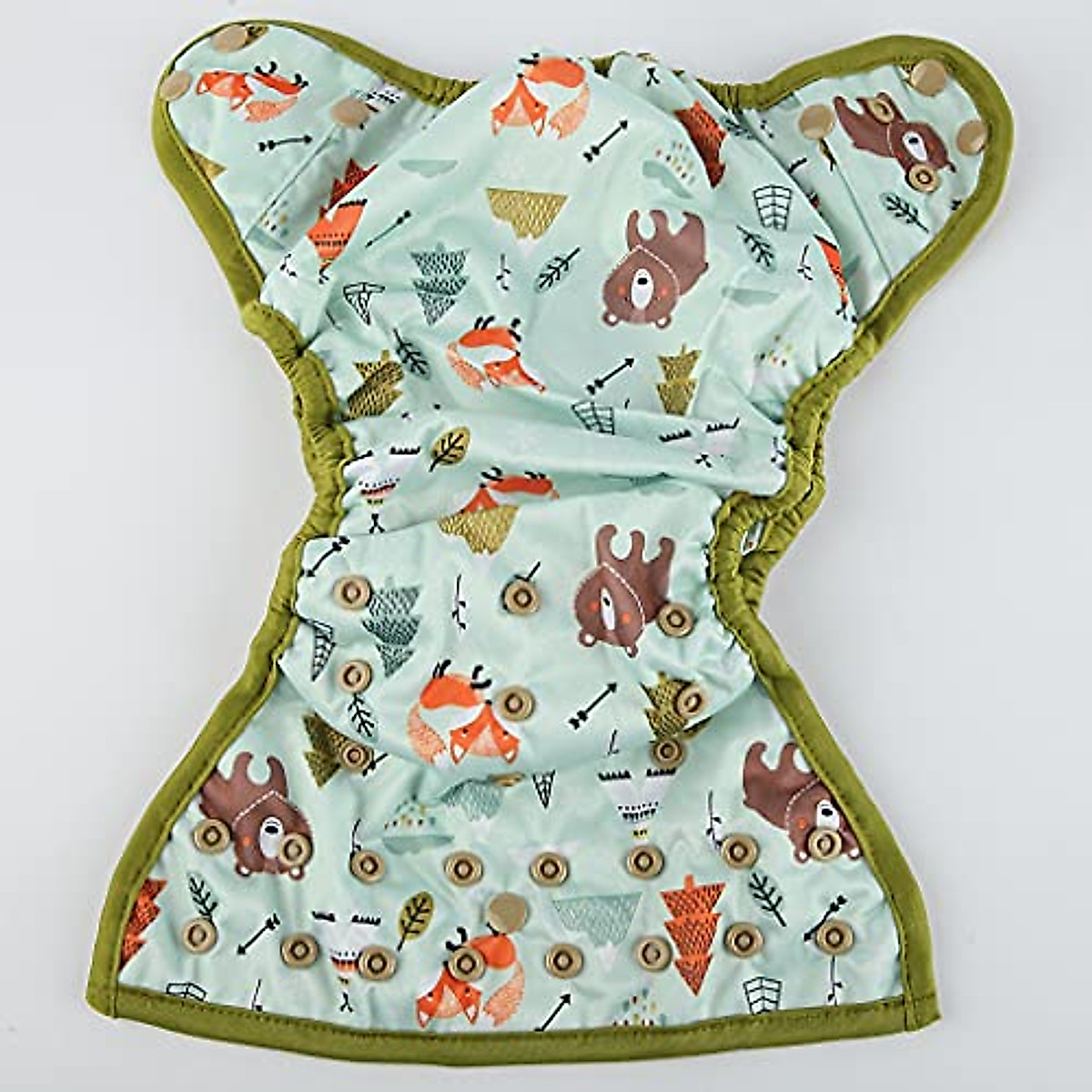 ReUseLife One Size Cloth Diaper Cover Snap with Double Gusset 6 Pack (6DC03)