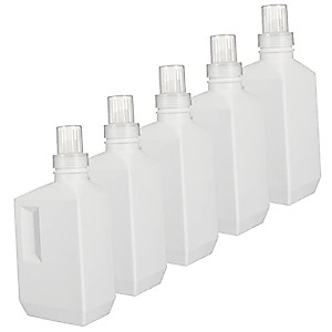 Cabilock 10 Pcs Laundry Detergent Bottle Shampoo or White