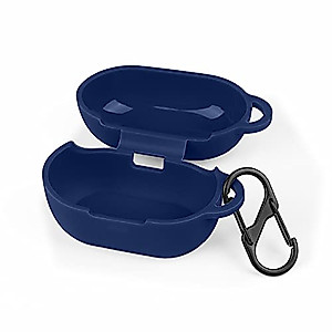 METEQI Soft Silicone Protective Cover Case Compatible with JBL Tune 115TWS (Navy Blue)