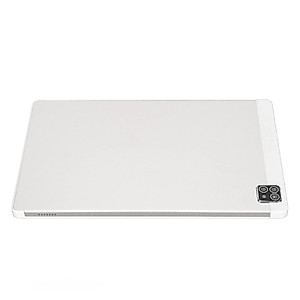 Yoidesu 8in Tablet Silver Expandable 128GB Support Calls 4GB 64GB RAM Front 200w Rear 800w 1920x1200 for Android 10 100 to 240V (US Plug)