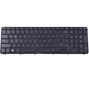 SUNMALL Mate Laptop Keyboard with Frame Compatible with HP Pavilio 15-f 15-g 15-r 15-e 15-f387wm 15-d035dx 15-f233wm 15-f272wm 15-f010wm 15-n290nr 15-e 15-f222wm 15-f271wm US Layout
