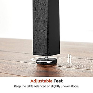 VASAGLE Folding Dining Table, Drop Leaf Extendable, for Small Spaces, Seats 2-4 People, Industrial, 33.3 x 30.7 x 30 Inches,Brown