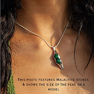 30th Wedding Anniversary Gift | Two Peas In A Pod Necklace | Mother of Pearl Stones | Wife Anniversary Gift